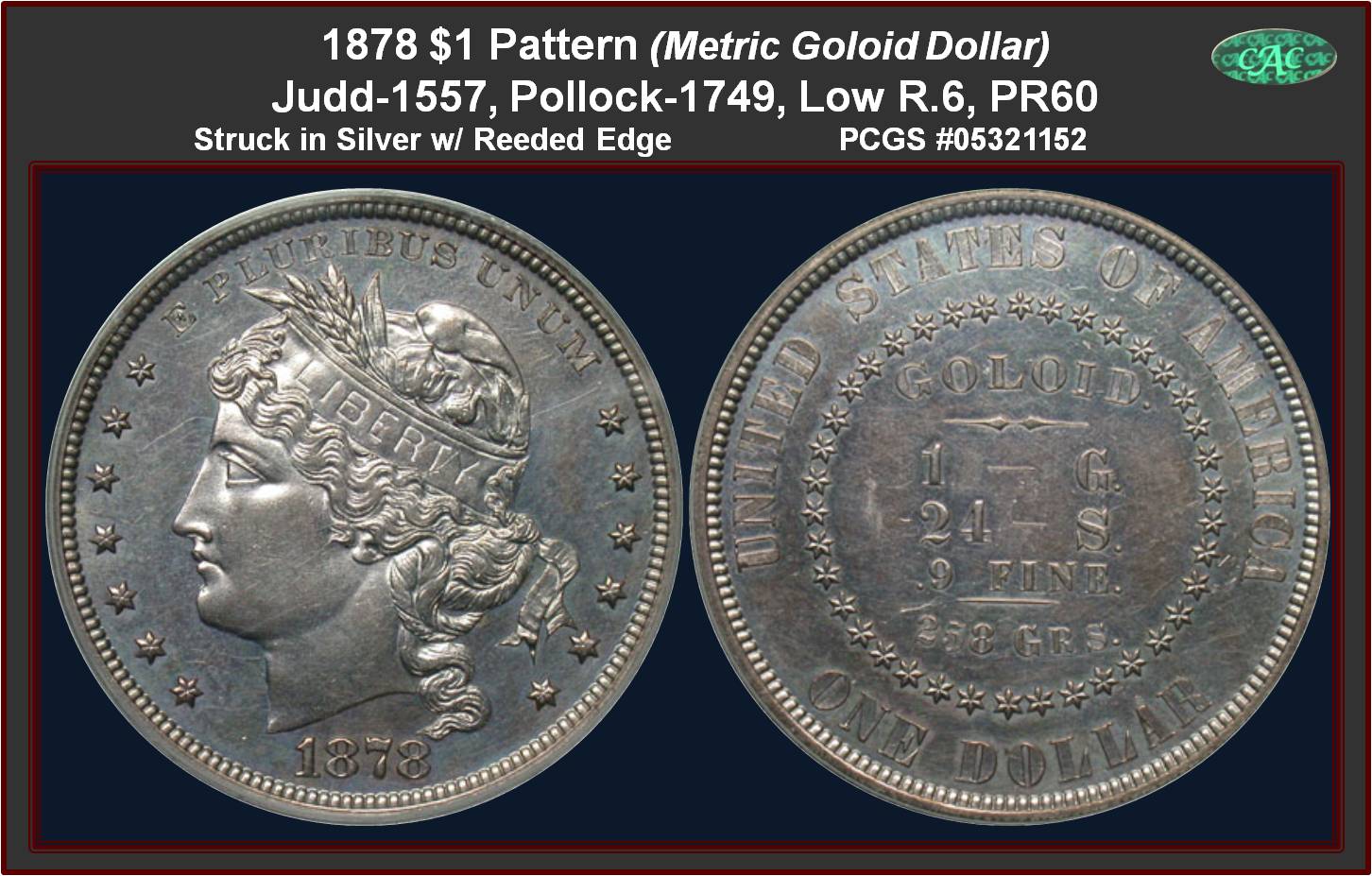 Goloid Metric Dollar Patterns -"Counterfeiters' Delight" - Custom Set