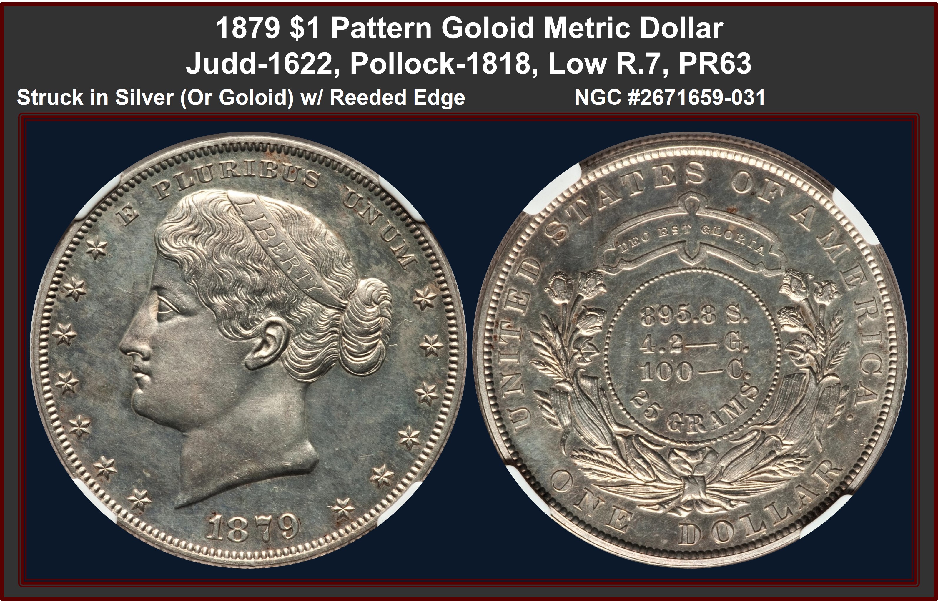 Goloid Metric Dollar Patterns -"Counterfeiters' Delight" - Custom Set
